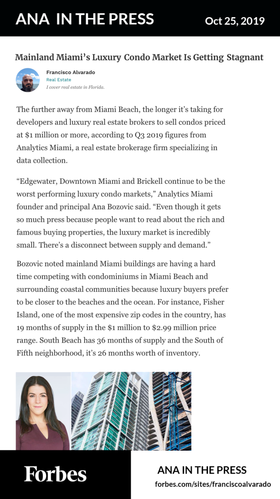 Press - Ana Bozovic - ANALYTICS . MIAMI