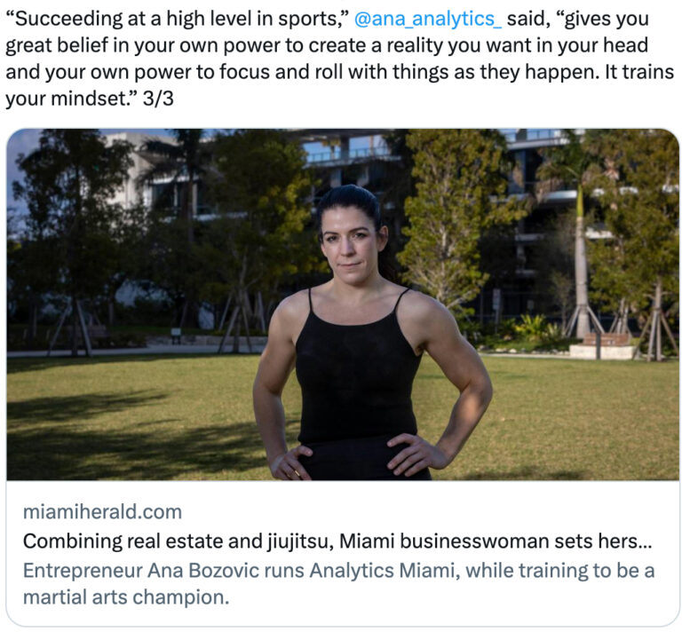 Press - Ana Bozovic - ANALYTICS . MIAMI